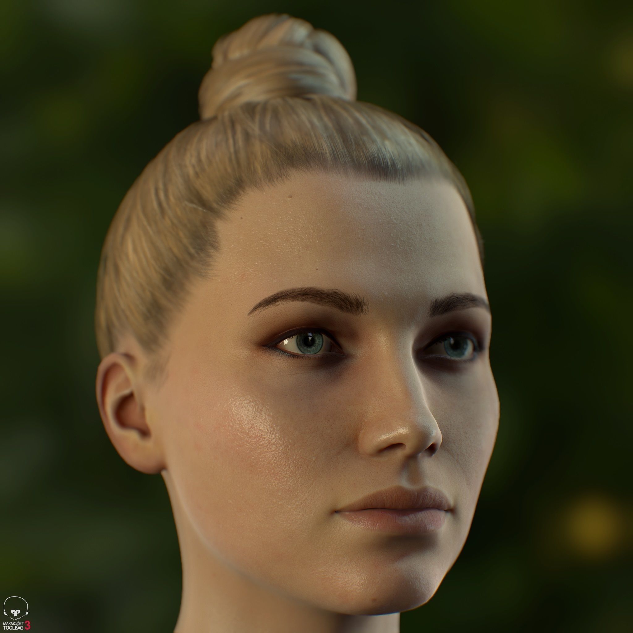 3D model Average Caucasian Female Head VR / AR / low-poly | CGTrader