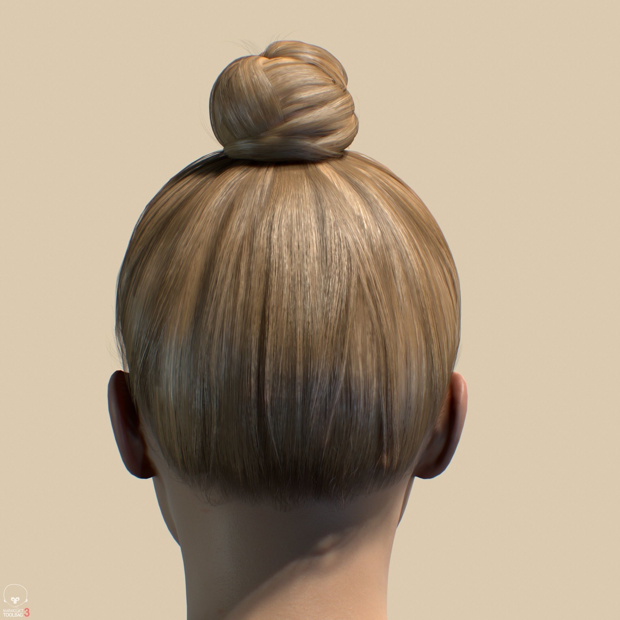 3D model Average Caucasian Female Head VR / AR / low-poly | CGTrader