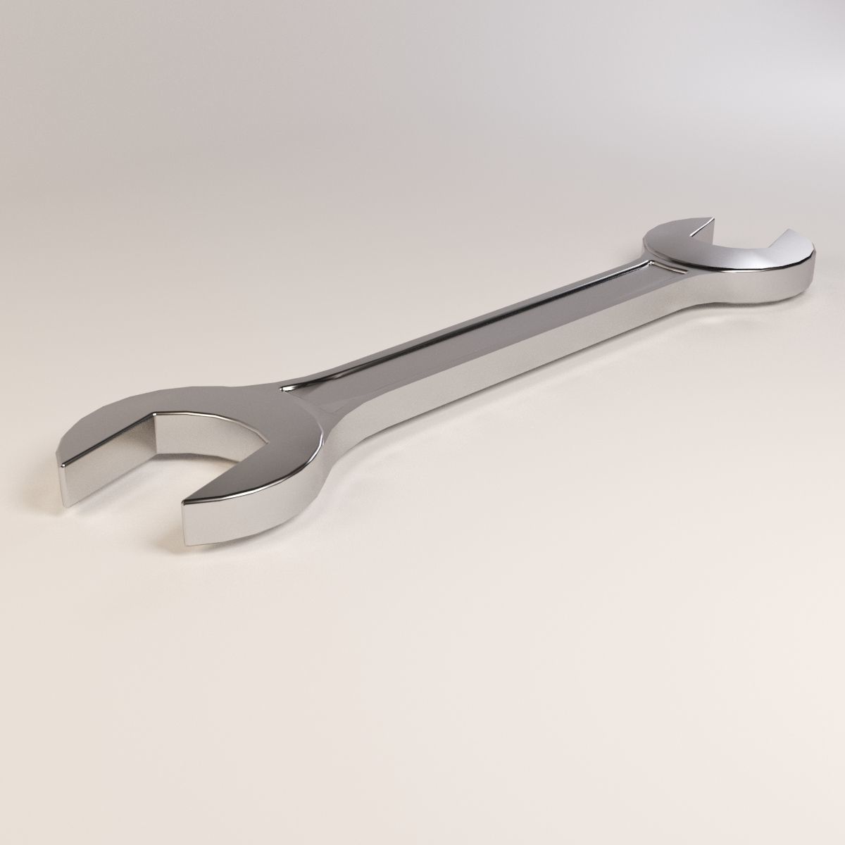 3D model Wrech stainless steel handle VR / AR / low-poly | CGTrader