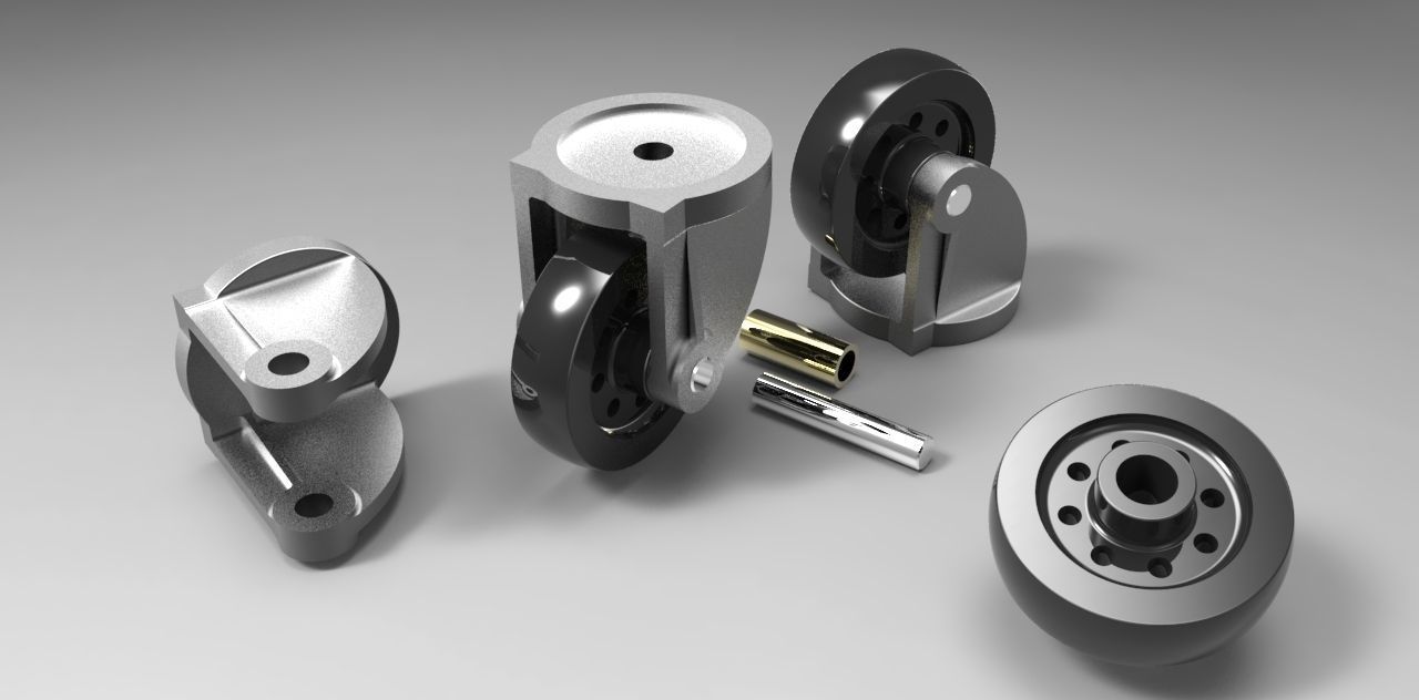 Wheel Assembly free 3D model | CGTrader