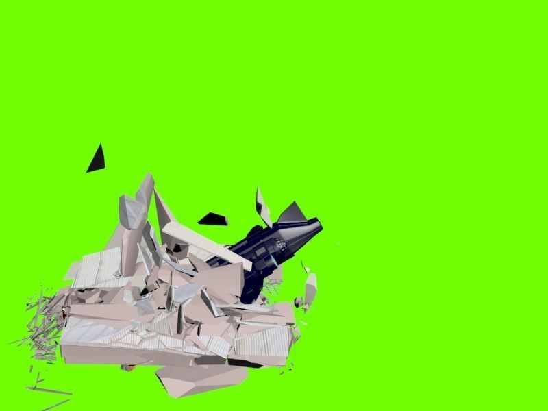 3D model SIMULATED PLANE CRASH VR / AR / low-poly | CGTrader