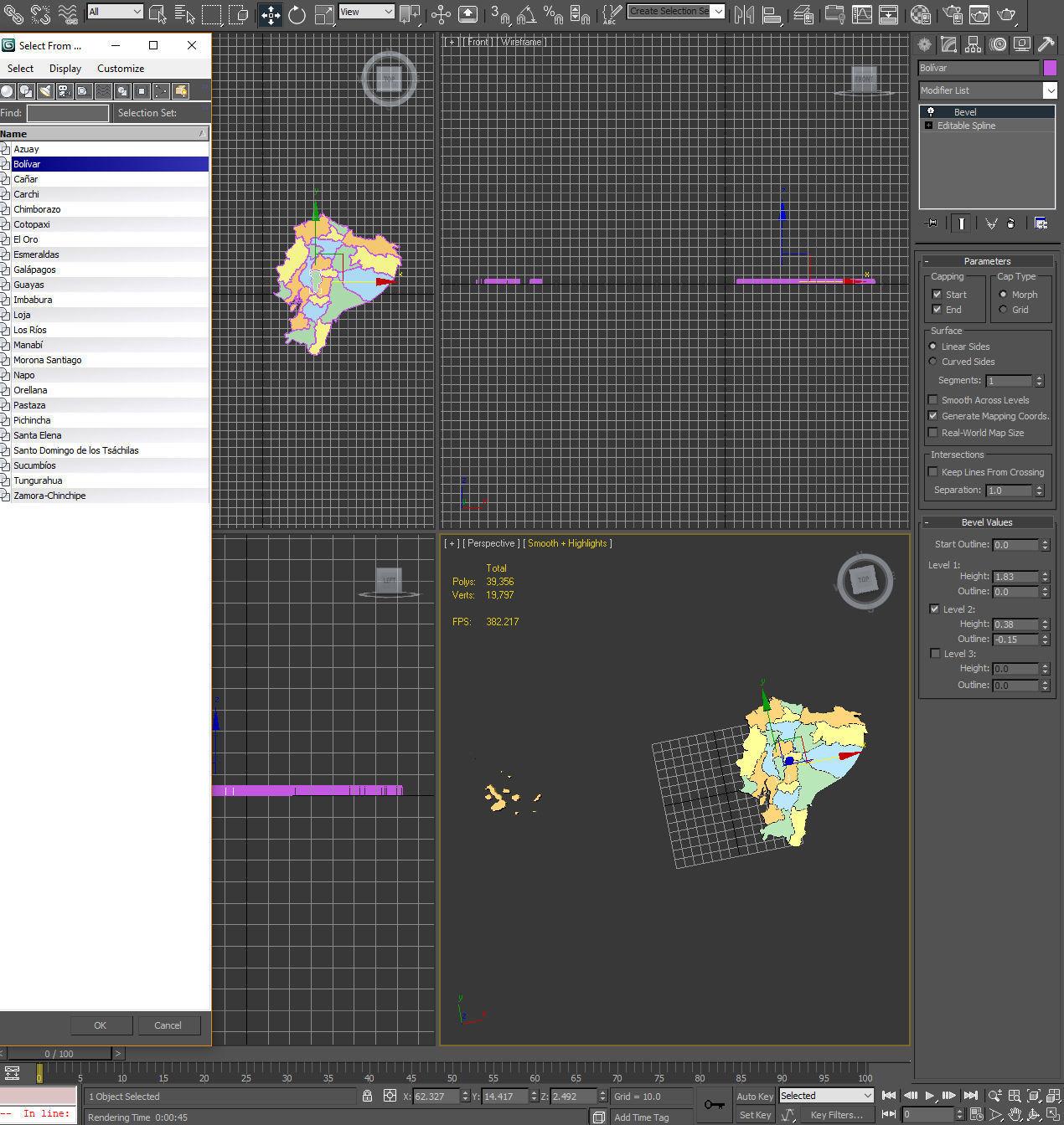 3d Political Map of Ecuador 3D model 3D model | CGTrader
