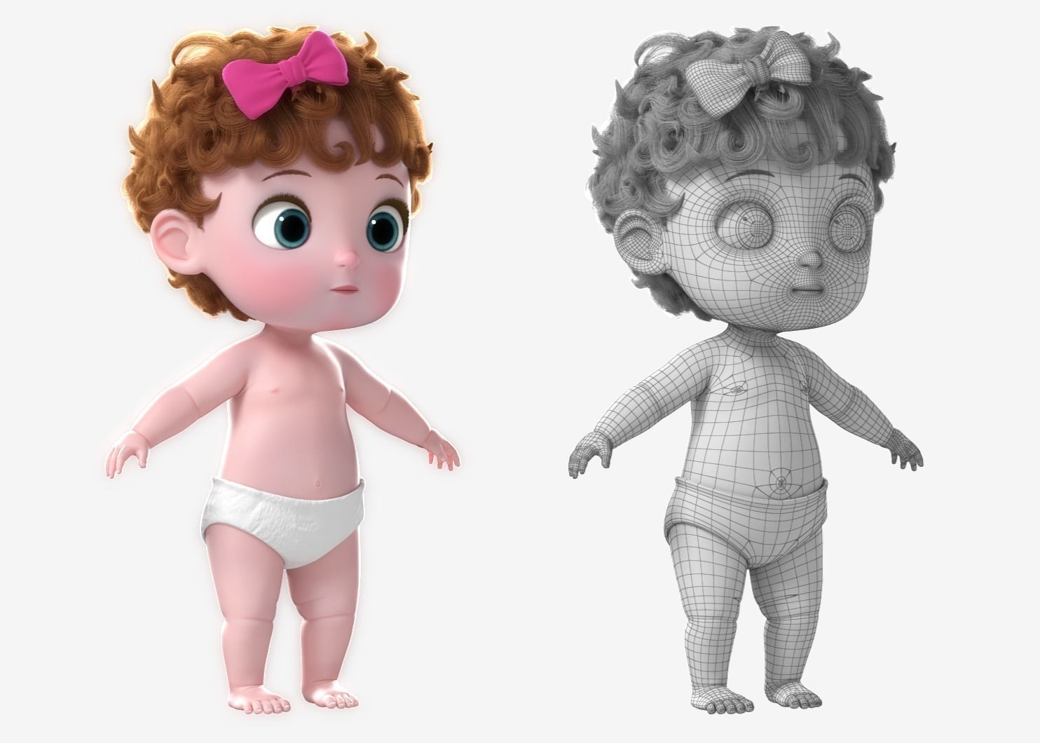 Cartoon Family Rigged V4 3D model rigged | CGTrader