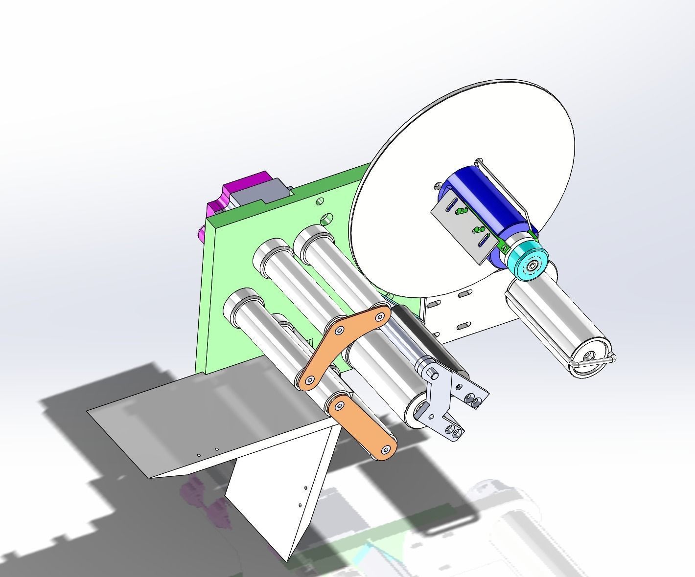 Packaging box labeling machine 3D model | CGTrader