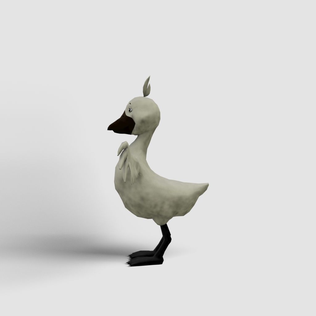 Cartoon goose free VR / AR / low-poly 3D model | CGTrader