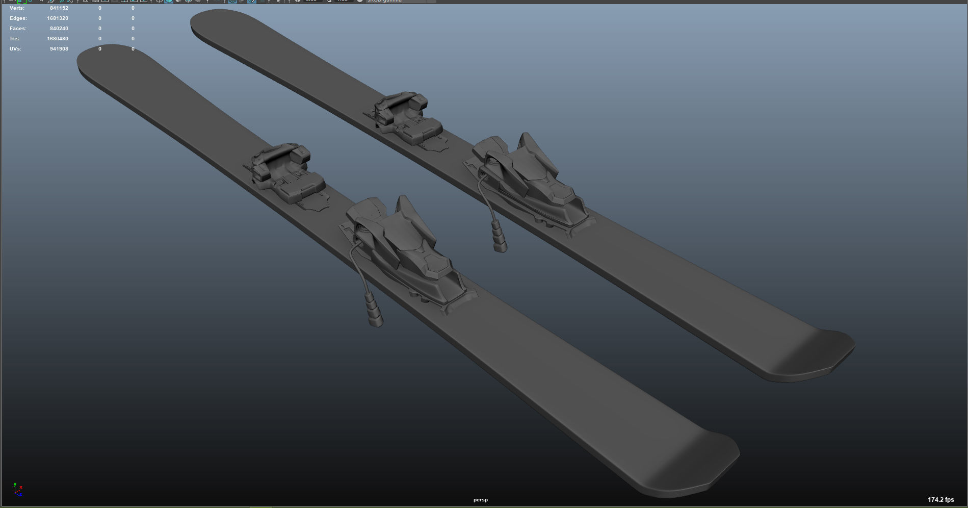 Snow SKI 3D model | CGTrader