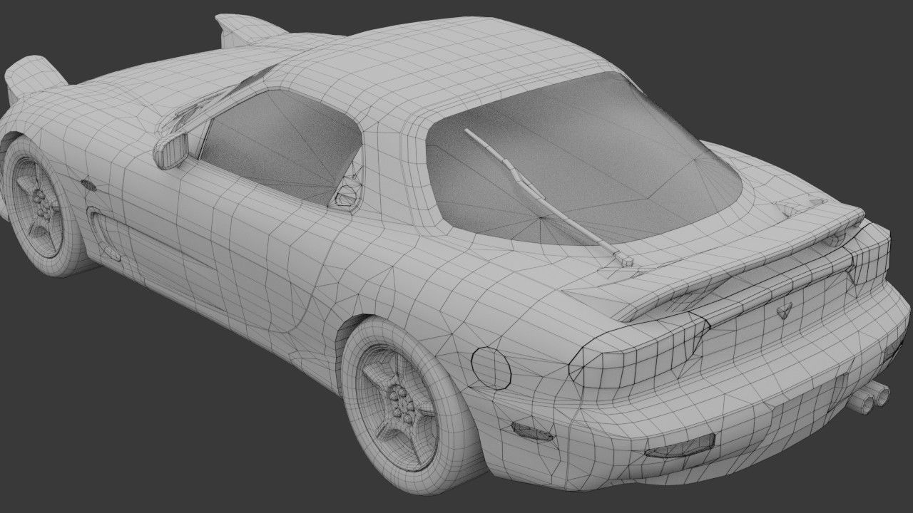 3D model Mazda RX7 FD VR / AR / low-poly | CGTrader