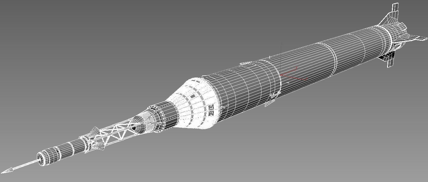 3D model Mercury Redstone Rocket VR / AR / low-poly animated | CGTrader