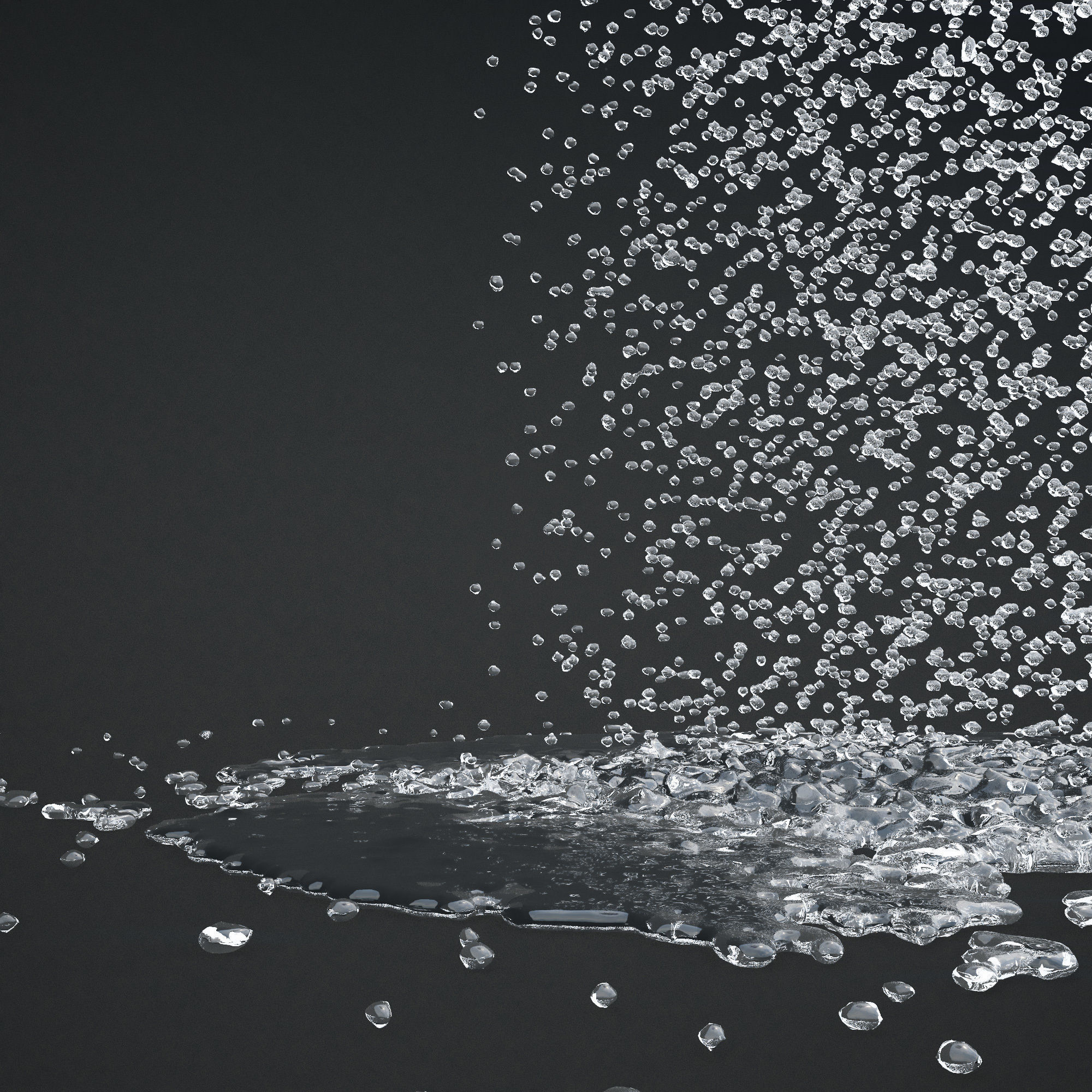 Rain shower 3D model | CGTrader