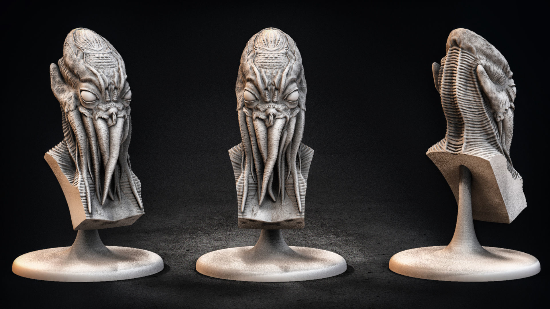 Cthulhu Head 3D model 3D printable | CGTrader