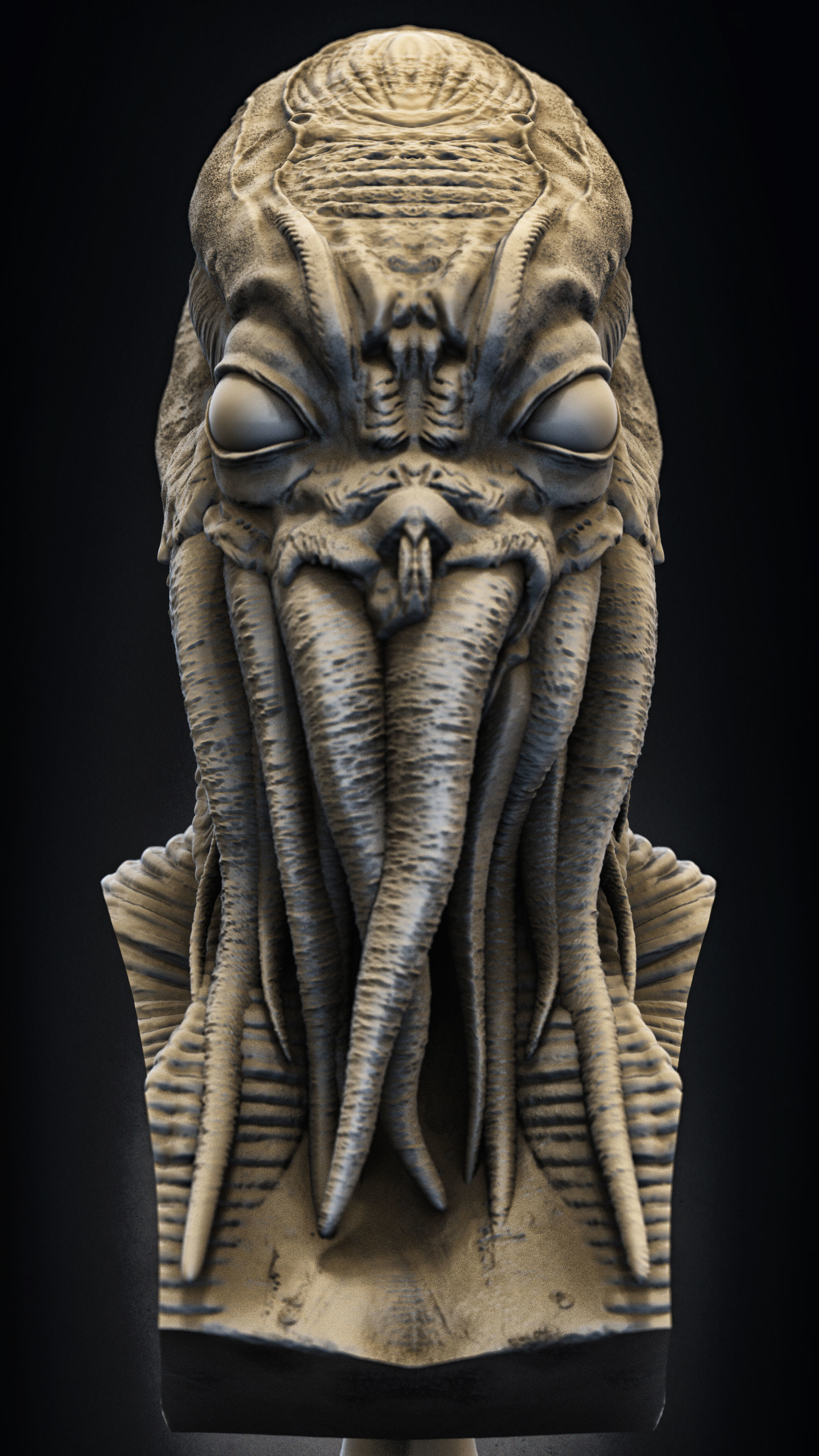 Cthulhu Head 3D model 3D printable | CGTrader