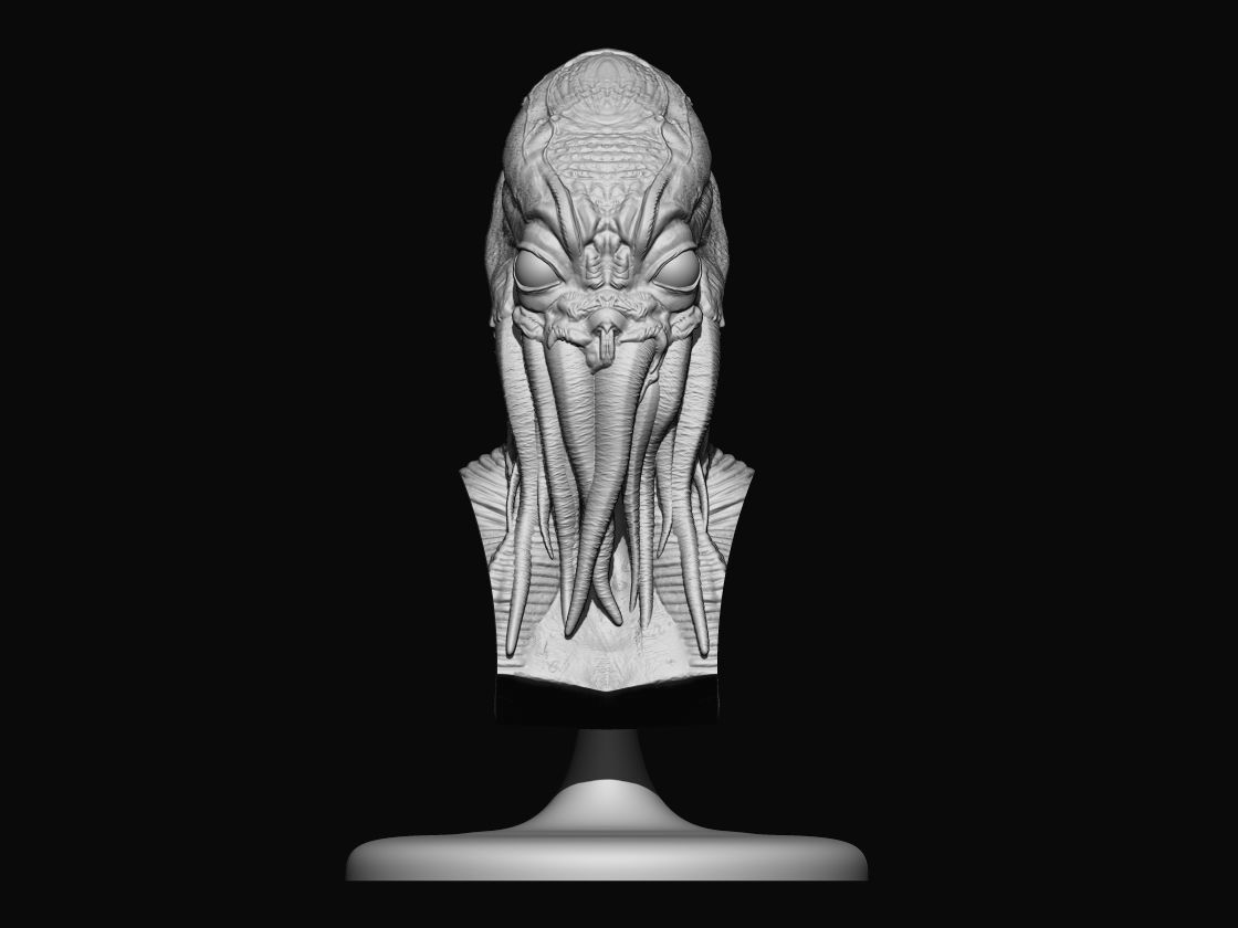 Cthulhu Head 3D model 3D printable | CGTrader