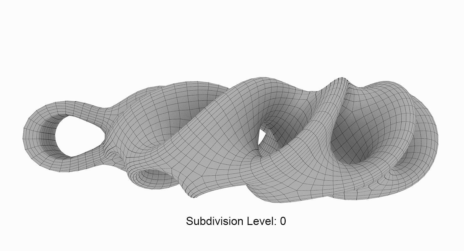 Math Object 0066 - Scherk-Collins Torus Pendant 3D model 3D printable ...