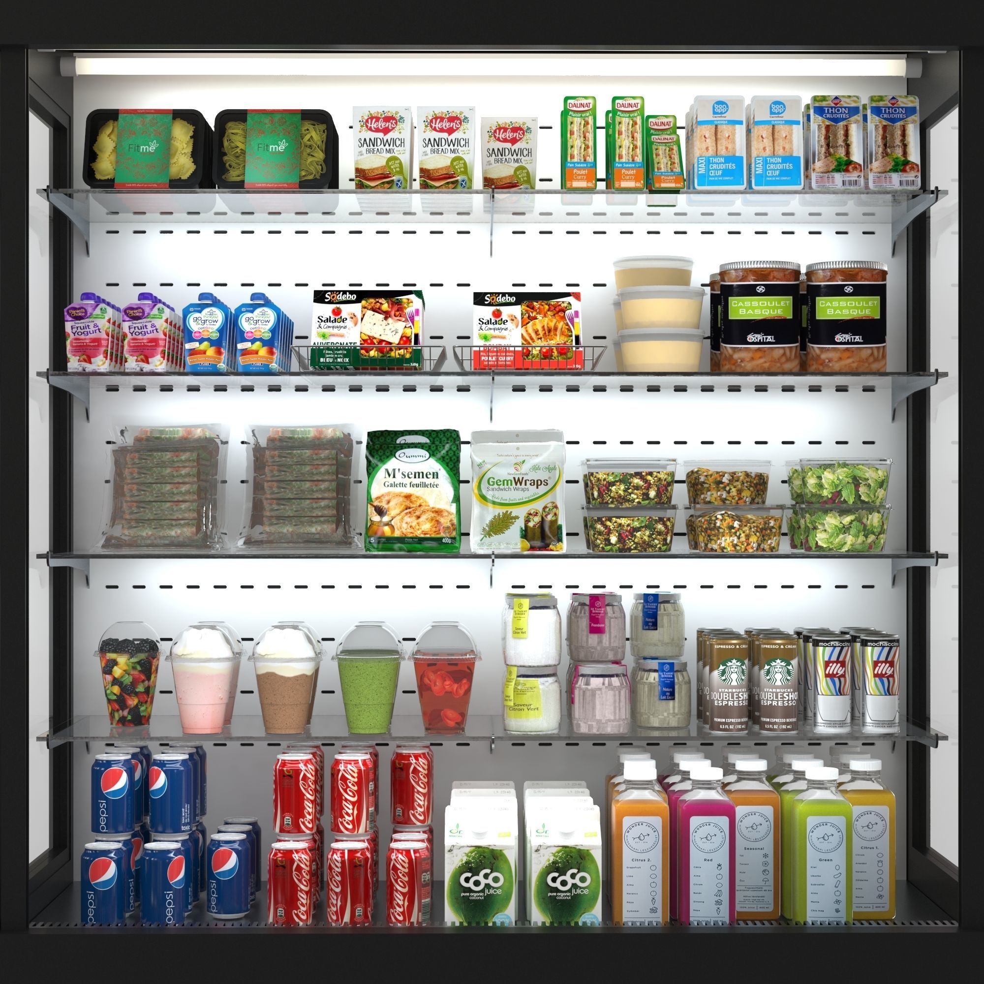 Supermarket Open display 3D model | CGTrader