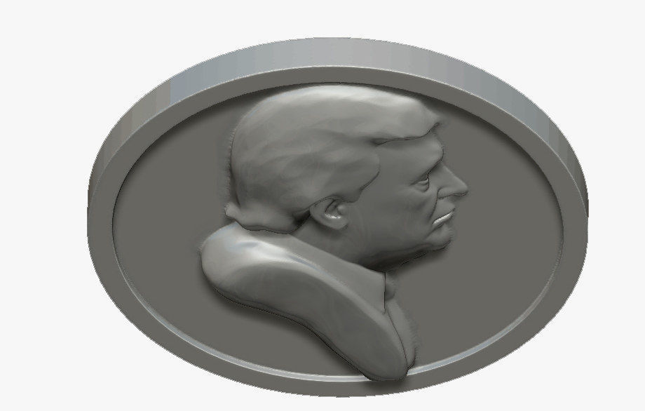 Trump Pin Button free 3D model 3D printable | CGTrader