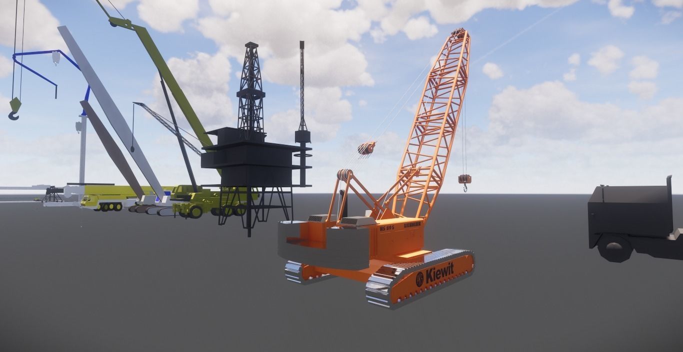 20 Models Cranes Revit Family 2015 3D model | CGTrader