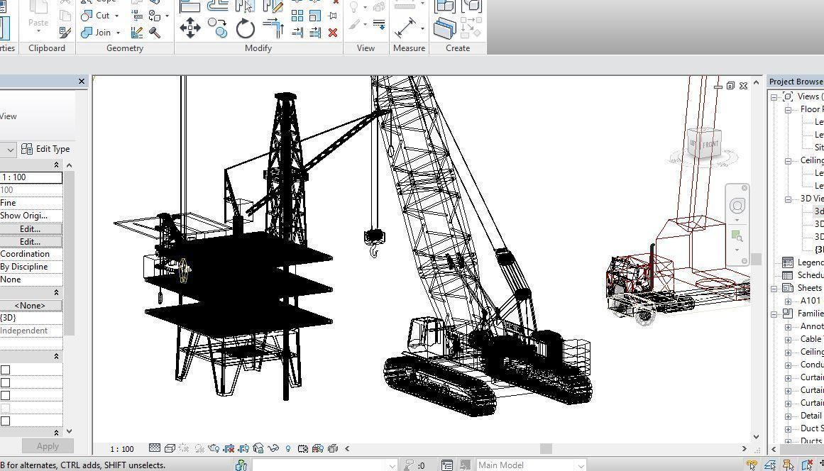 20 Models Cranes Revit Family 2015 3D model | CGTrader