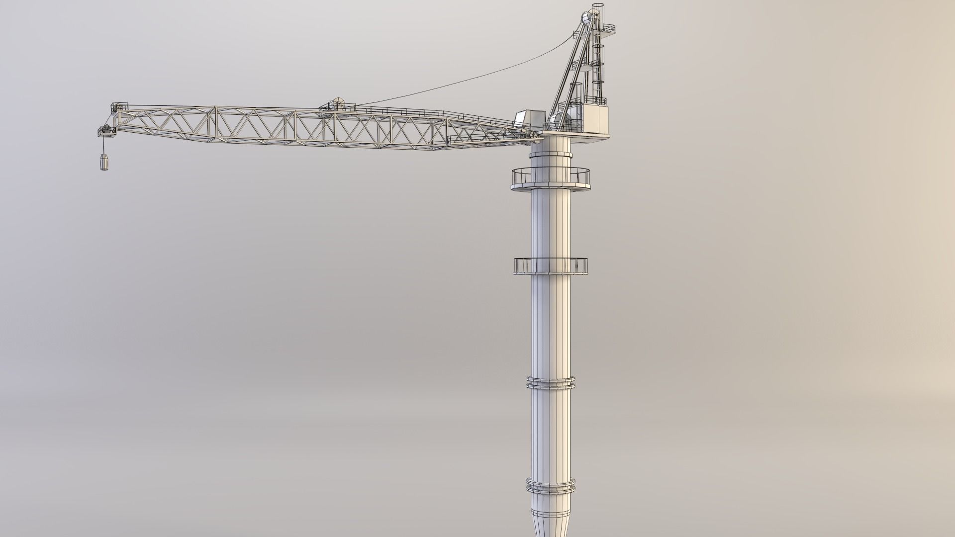 3D model Ship cranes VR / AR / low-poly | CGTrader