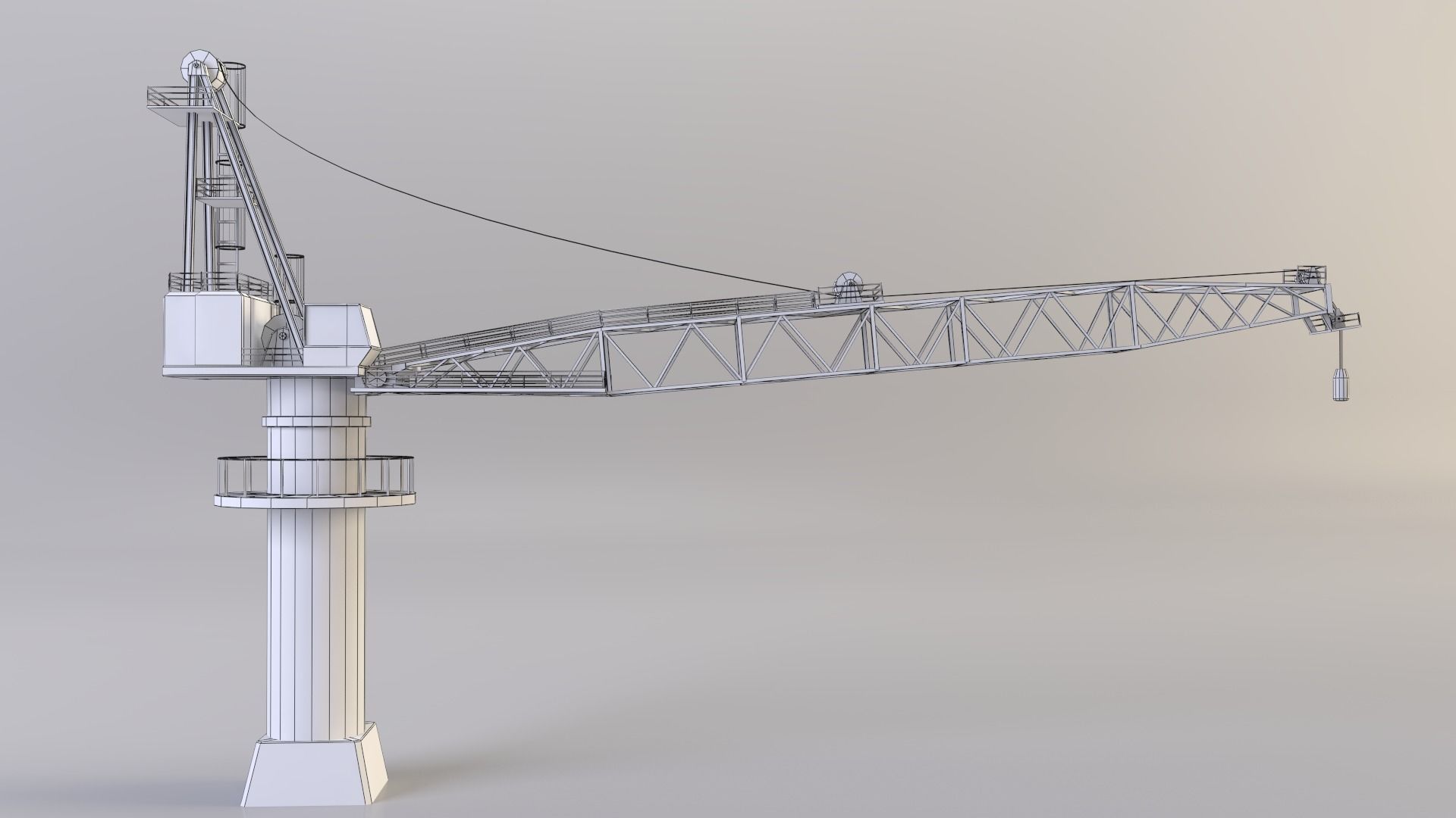 3D model Ship cranes VR / AR / low-poly | CGTrader