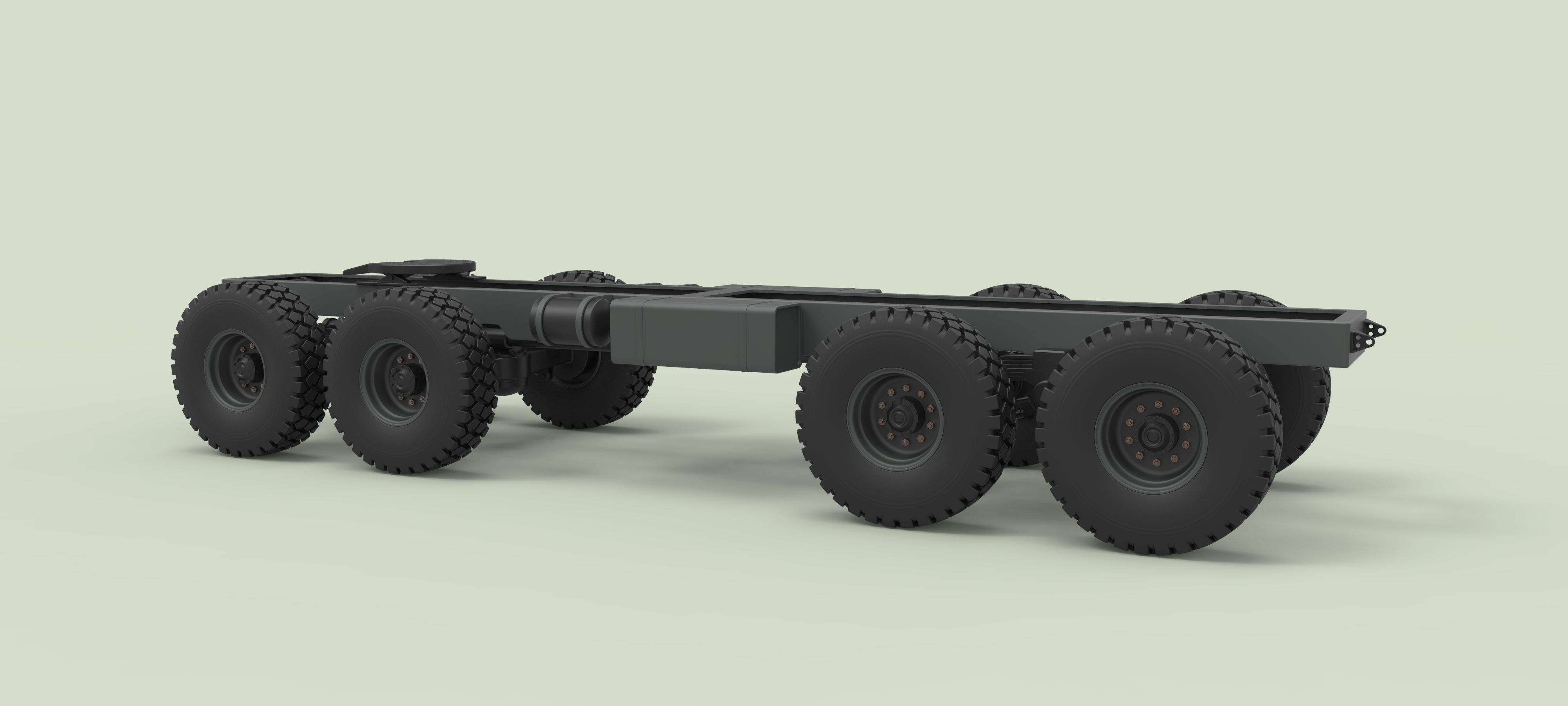 Chassis 8x8 for truck 3D model | CGTrader
