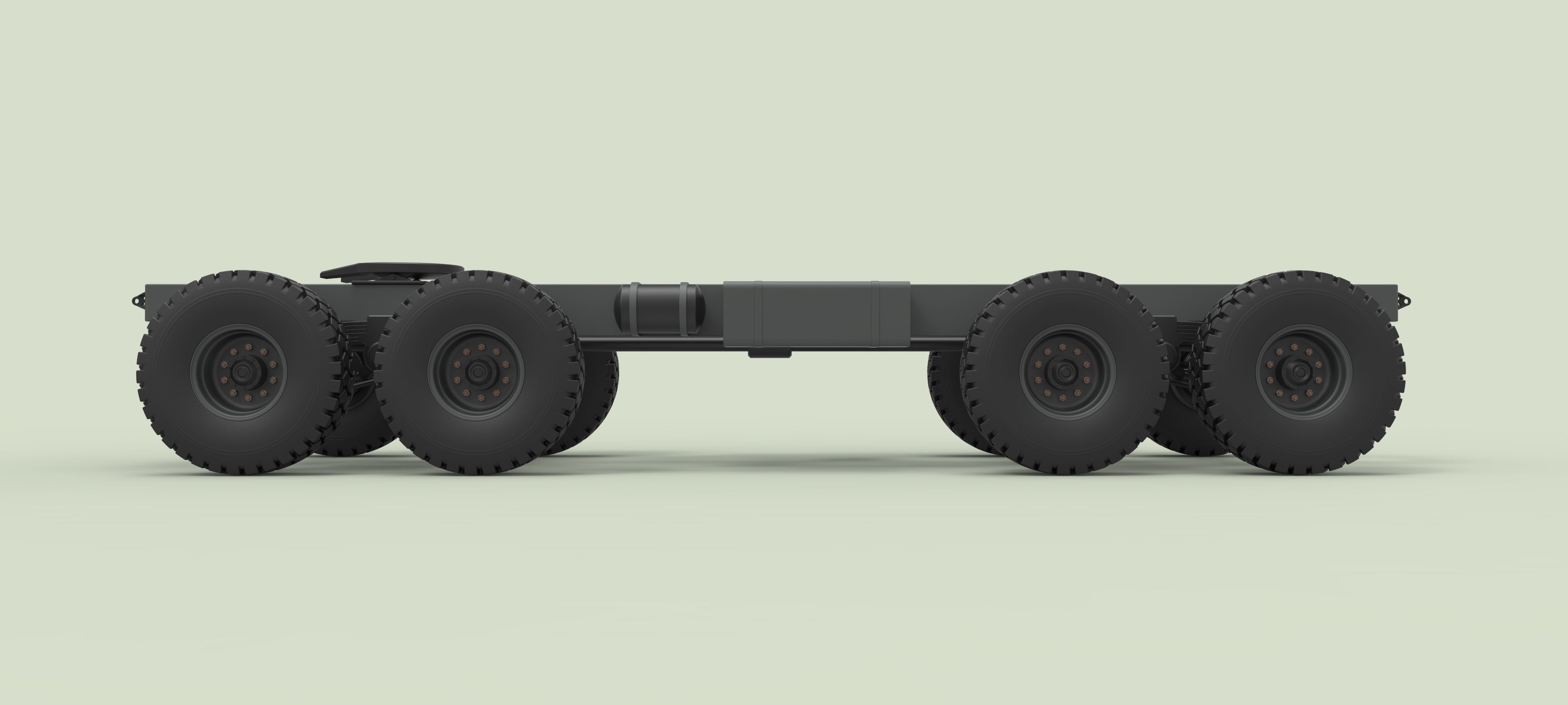 Chassis 8x8 for truck 3D model | CGTrader