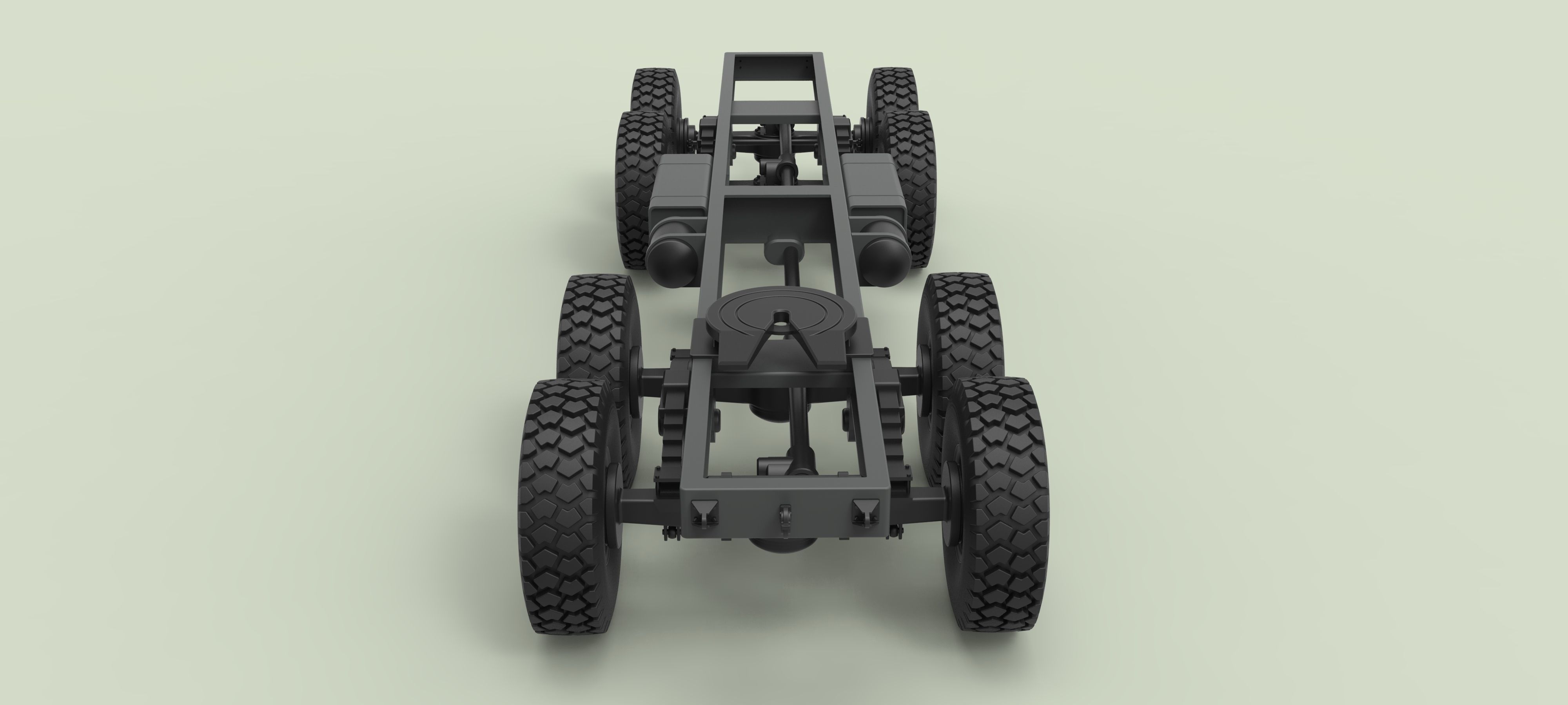 Chassis 8x8 for truck 3D model | CGTrader