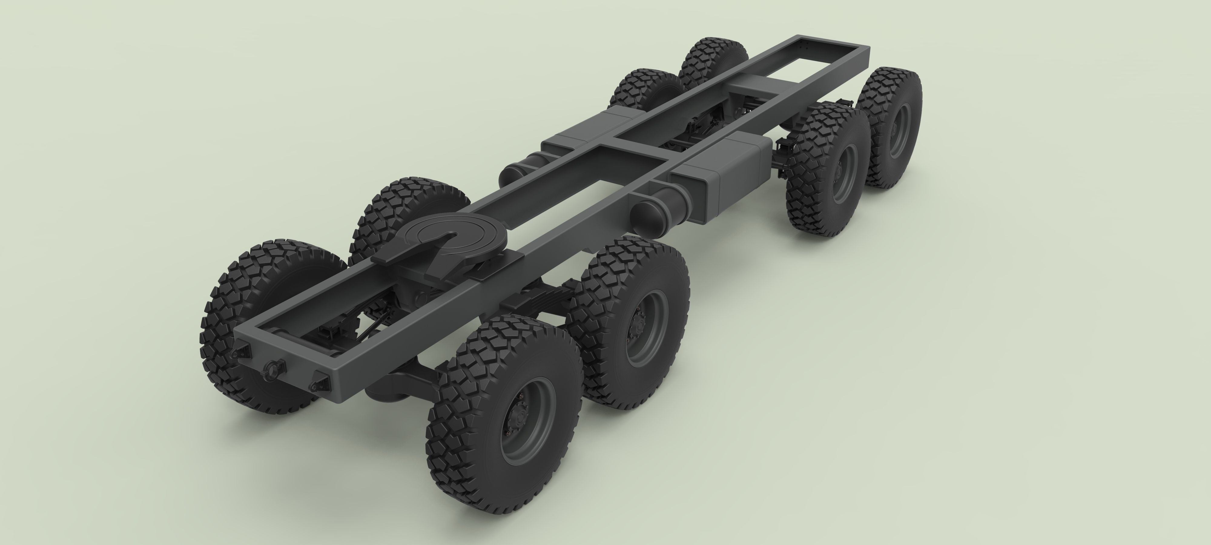 Chassis 8x8 for truck 3D model | CGTrader