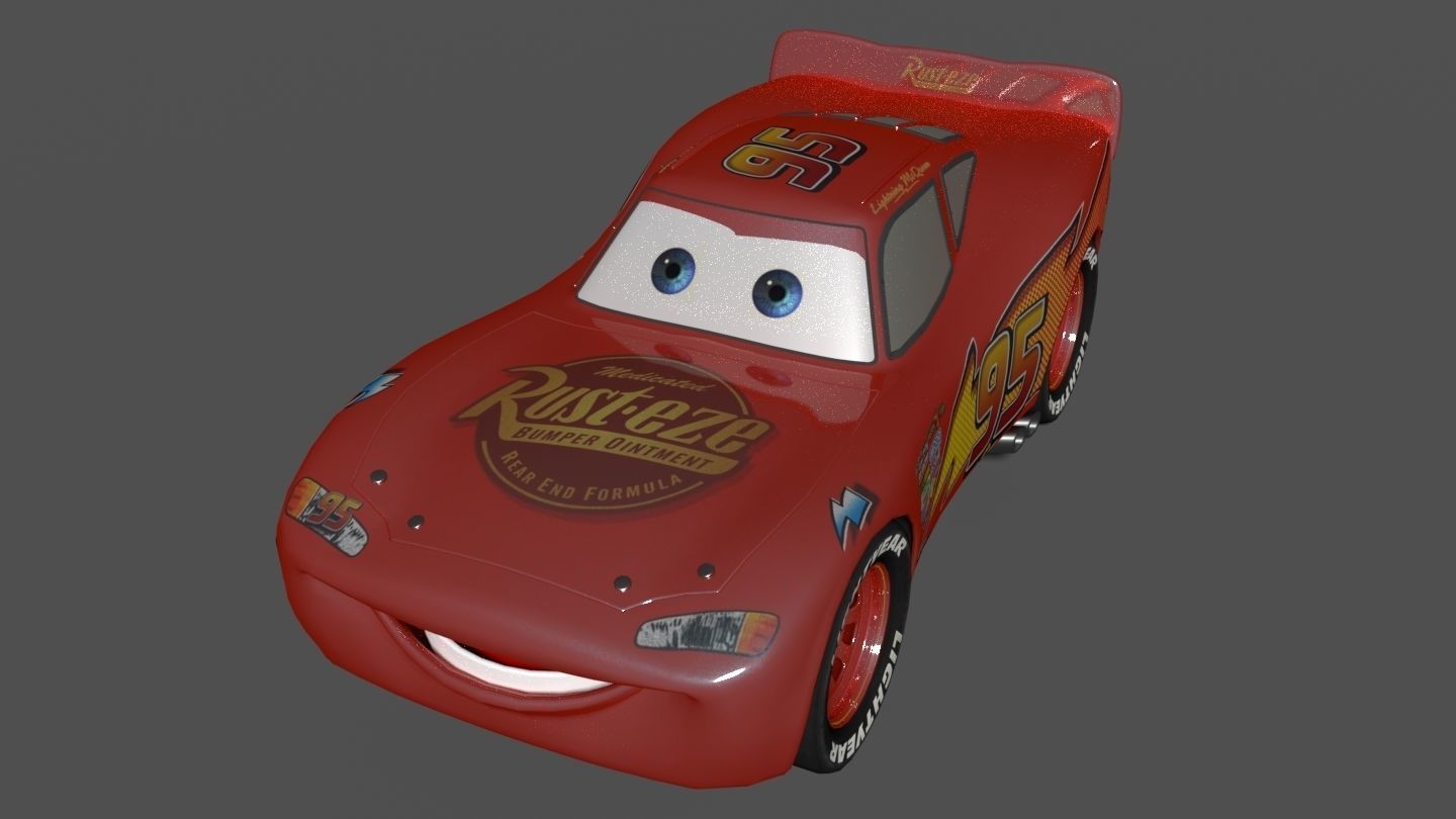 Lightning Mcqueen Character 3D model | CGTrader
