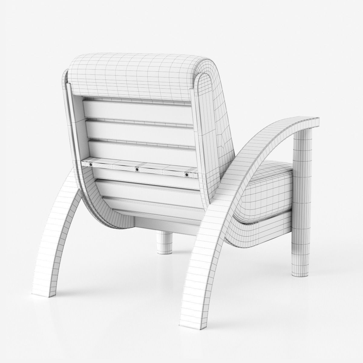 Rising Moon Lounge Chair 3D model | CGTrader