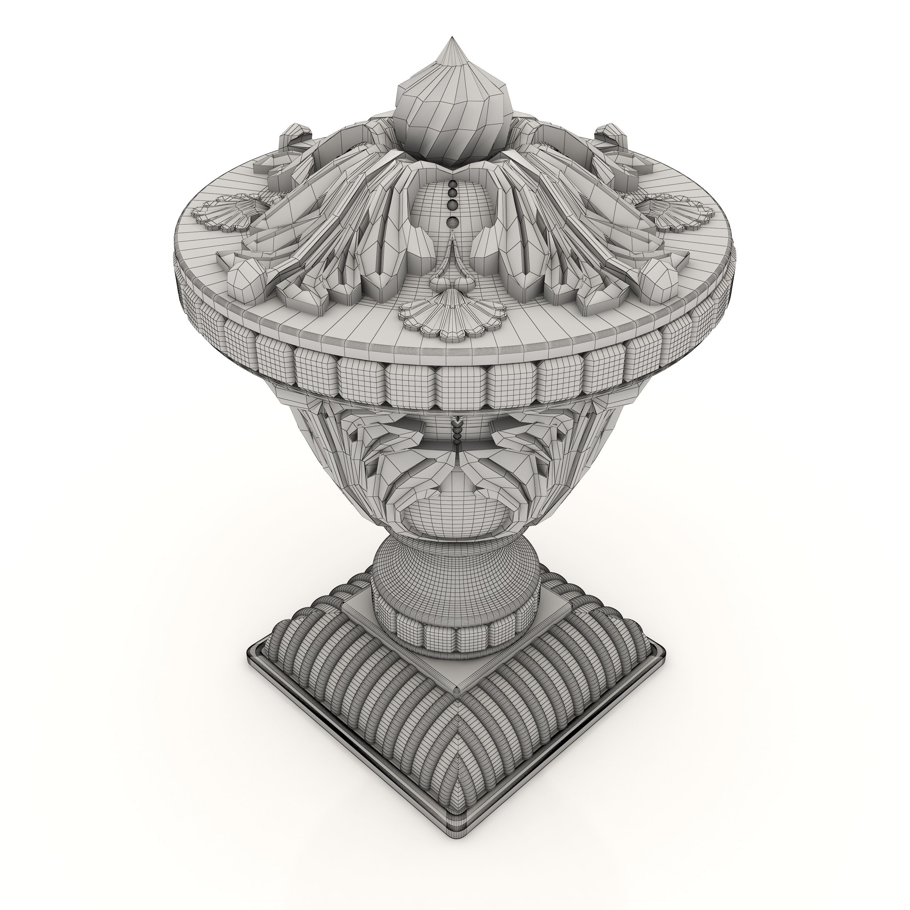 3D Carved Finial 1 for CNC and Visualiation free VR / AR / low-poly 3D ...