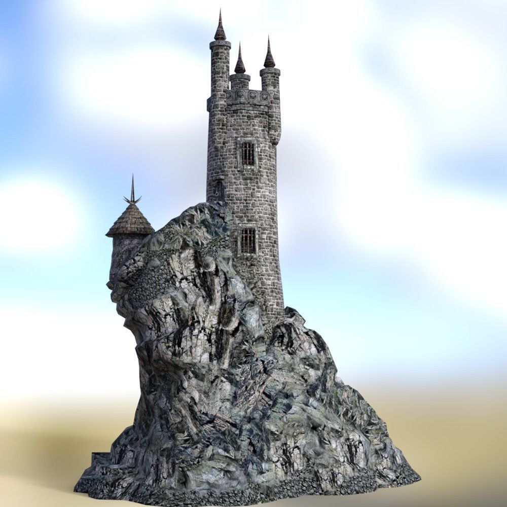 3D model Wizards Tower in fbx format VR / AR / low-poly | CGTrader