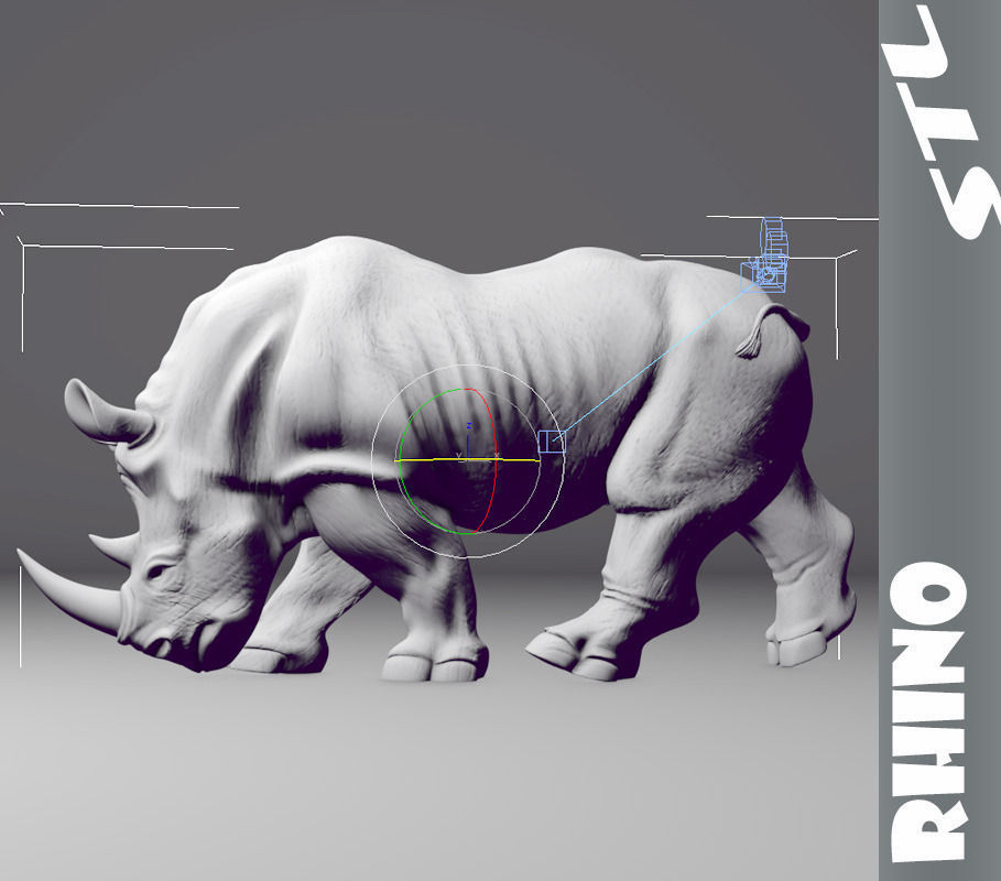 Rhino stl 3D model 3D printable | CGTrader