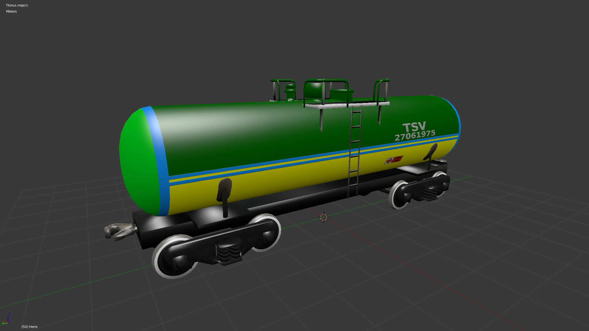 3D model Rail tank car TSV VR / AR / low-poly | CGTrader