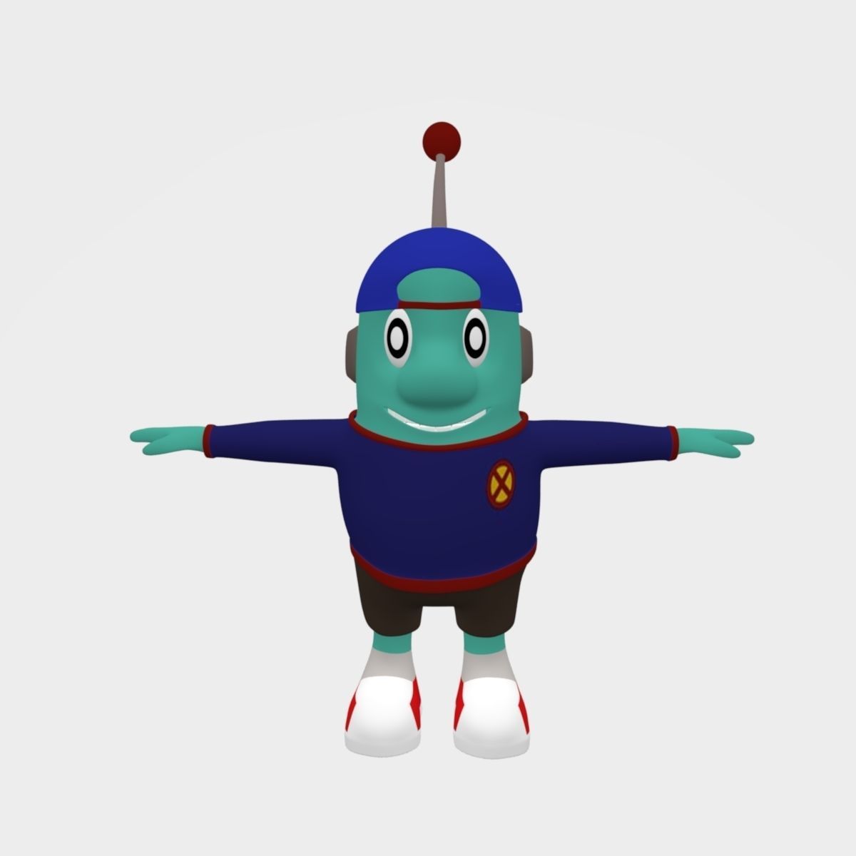 3D model Cute Alien character model VR / AR / low-poly | CGTrader