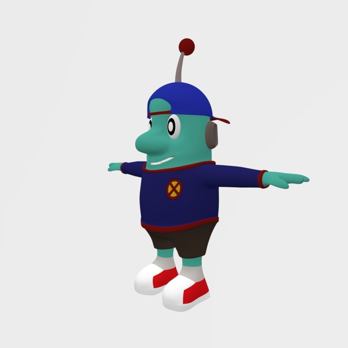 3D model Cute Alien character model VR / AR / low-poly | CGTrader