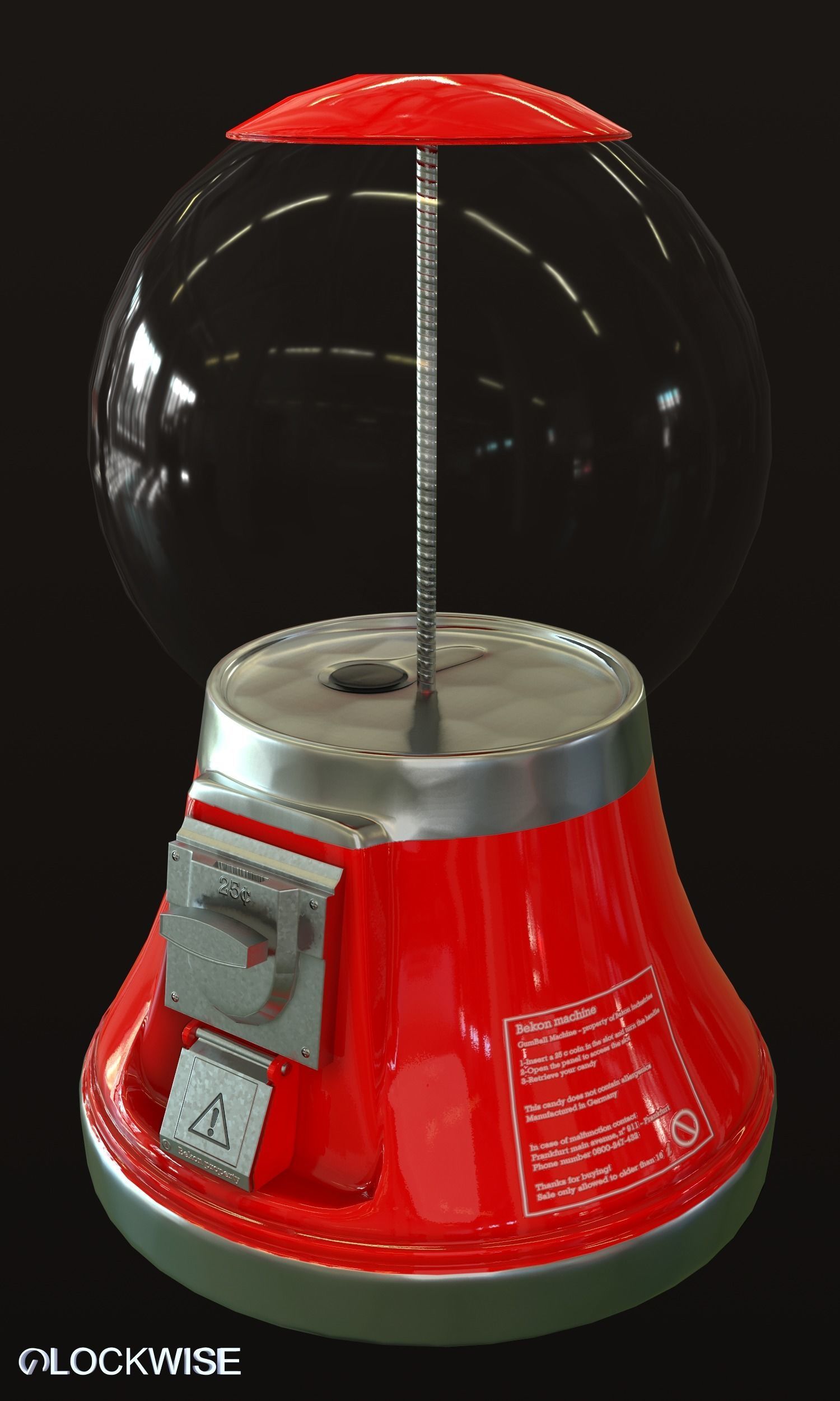 3D model Gumball Machine VR / AR / low-poly | CGTrader