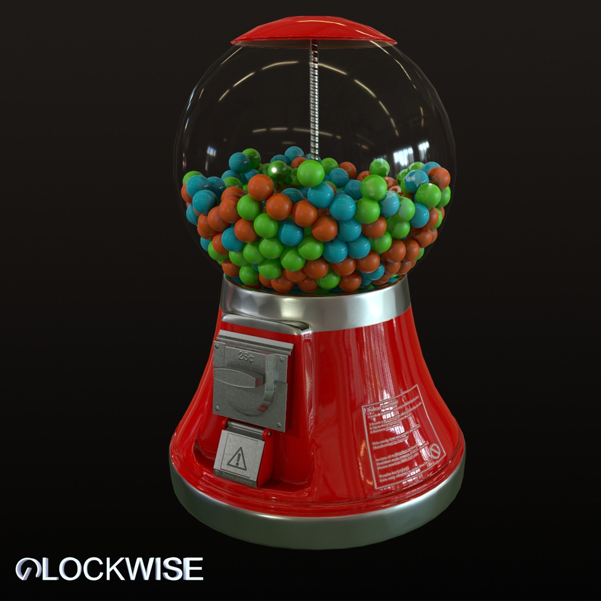 3D model Gumball Machine VR / AR / low-poly | CGTrader