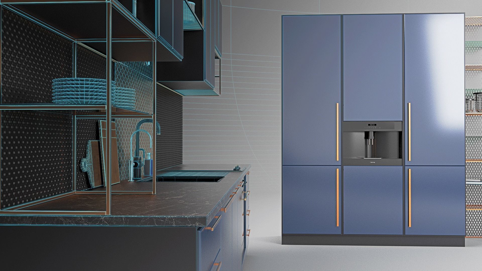 kitchen corona and vray render ready model 3D model | CGTrader