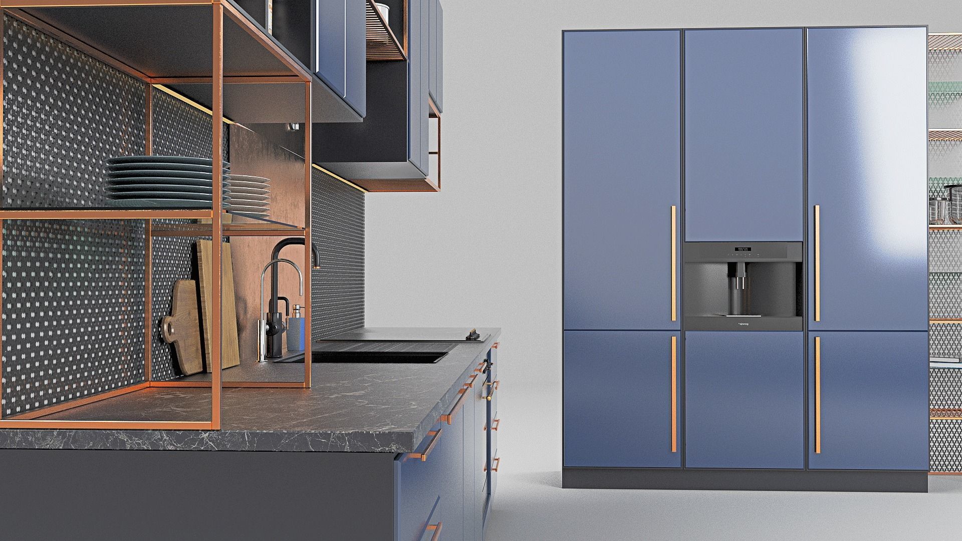 kitchen corona and vray render ready model 3D model | CGTrader