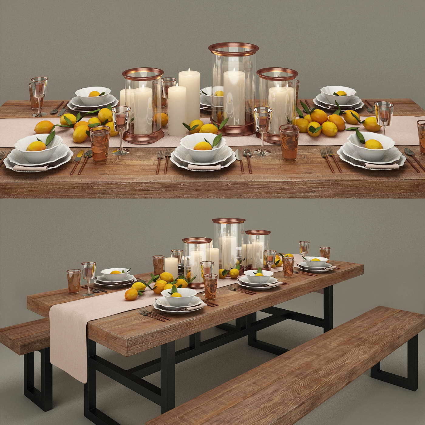 tenarchstudio pottery barn collection render ready vray 3D model | CGTrader