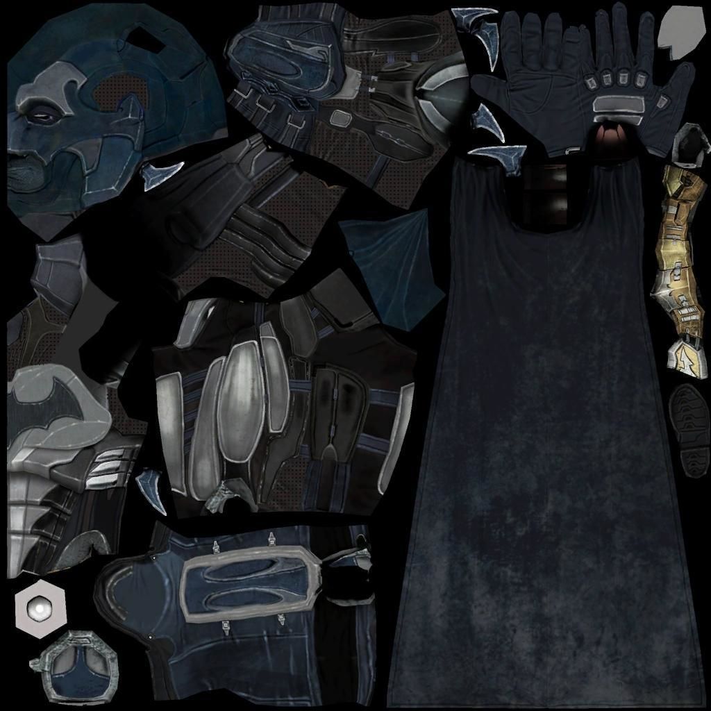 BATMAN arkham knight wall decal 3D model animated rigged | CGTrader