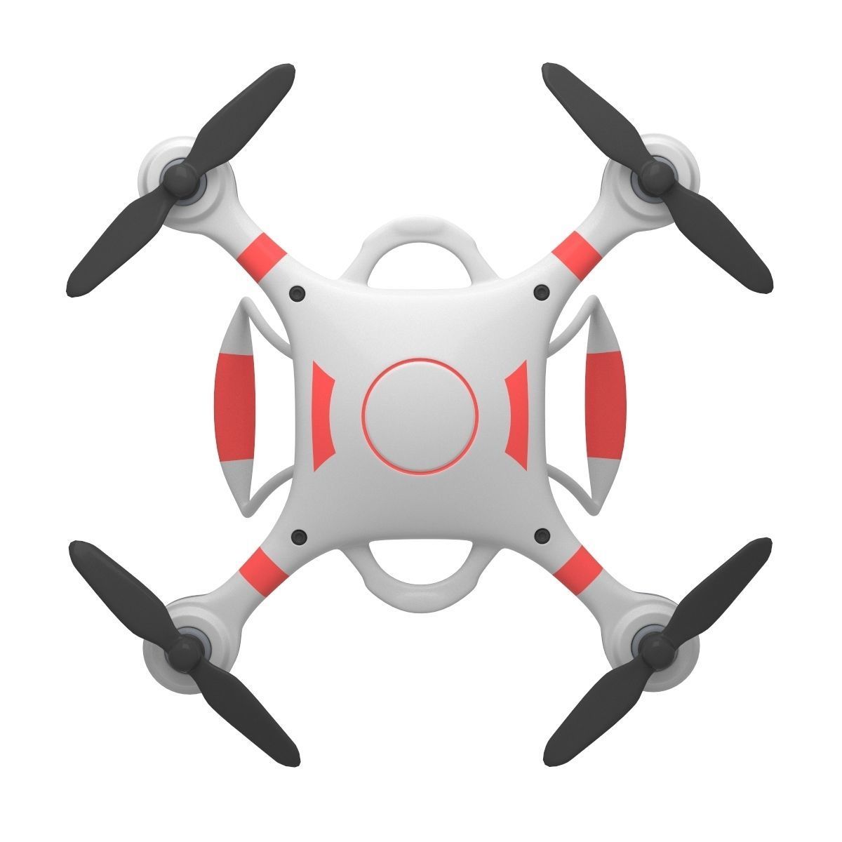 Simple quadrocopter drone 3D model | CGTrader