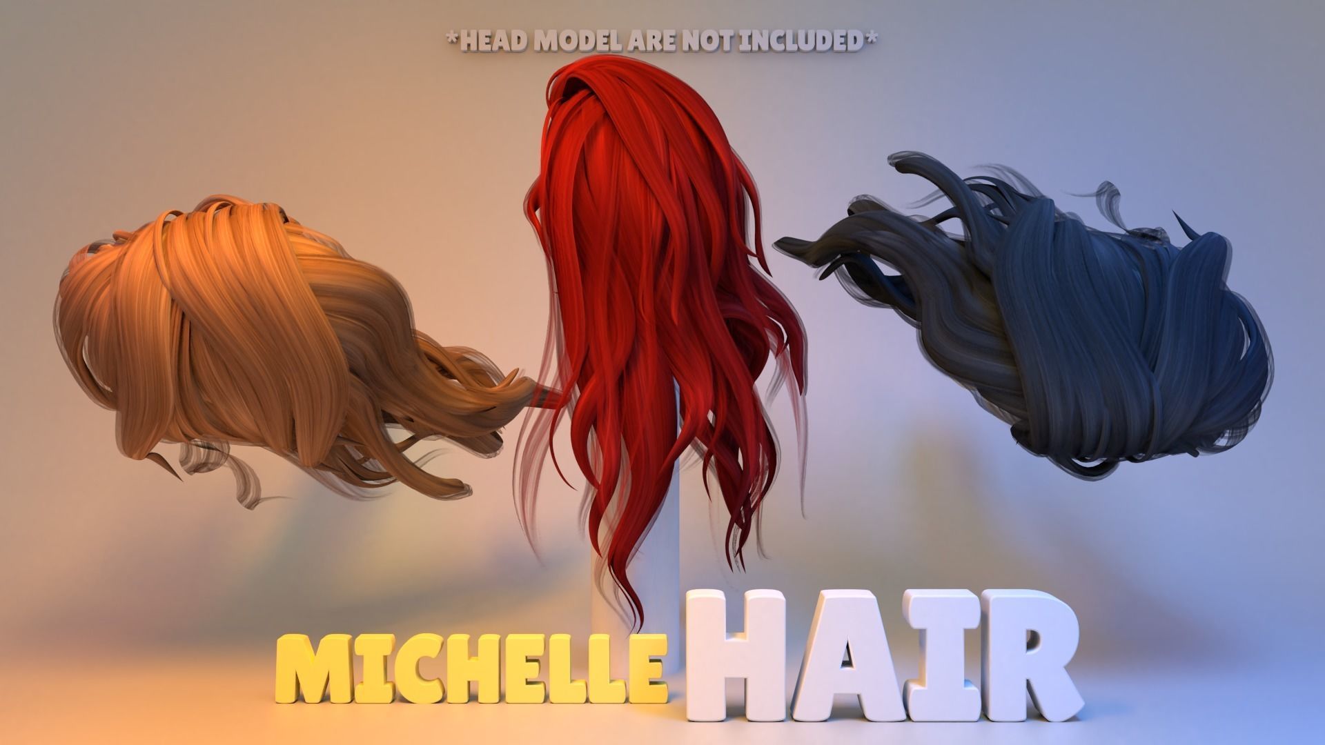 Michelle Hair 3D model | CGTrader