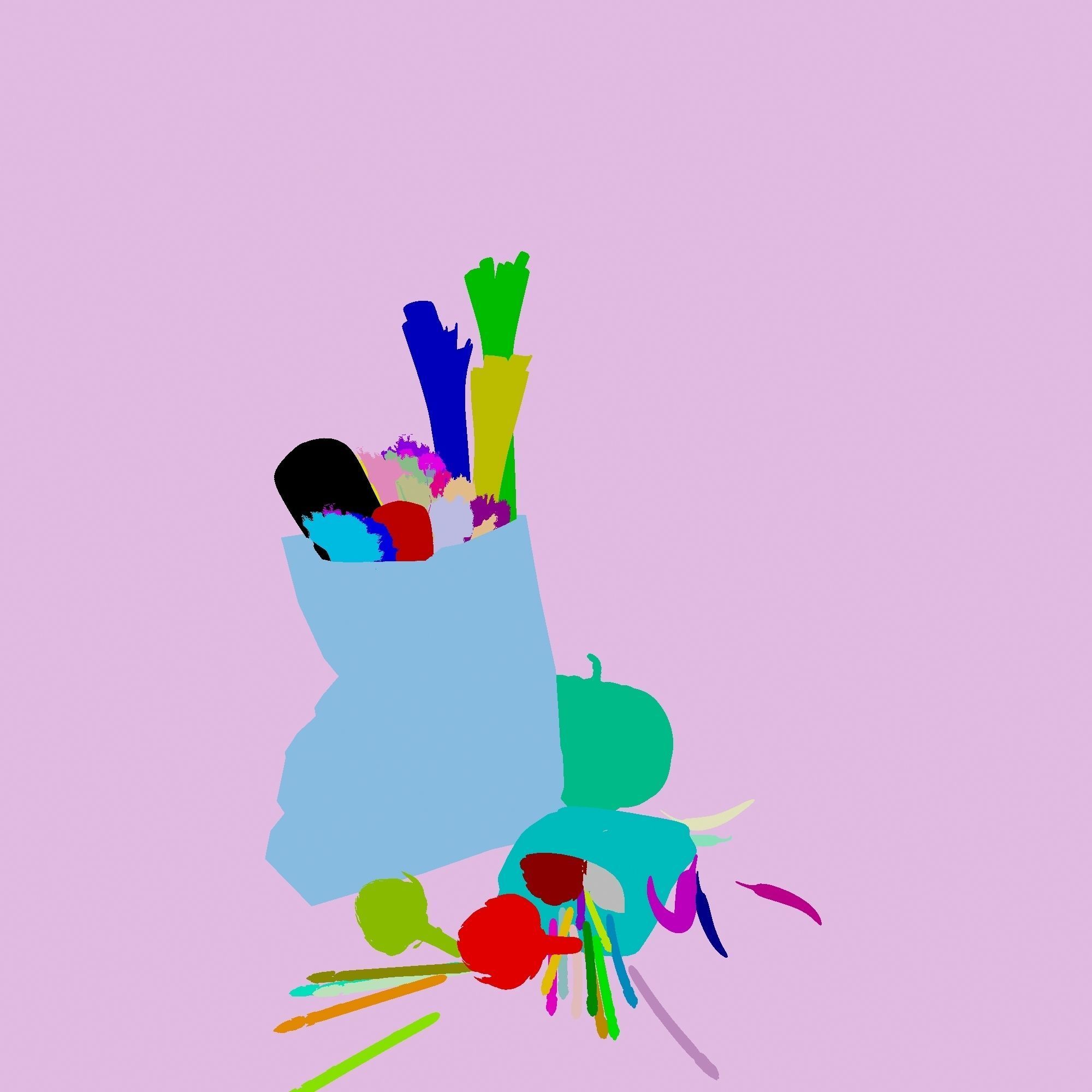 green veggies in packet render ready vray 3D model | CGTrader