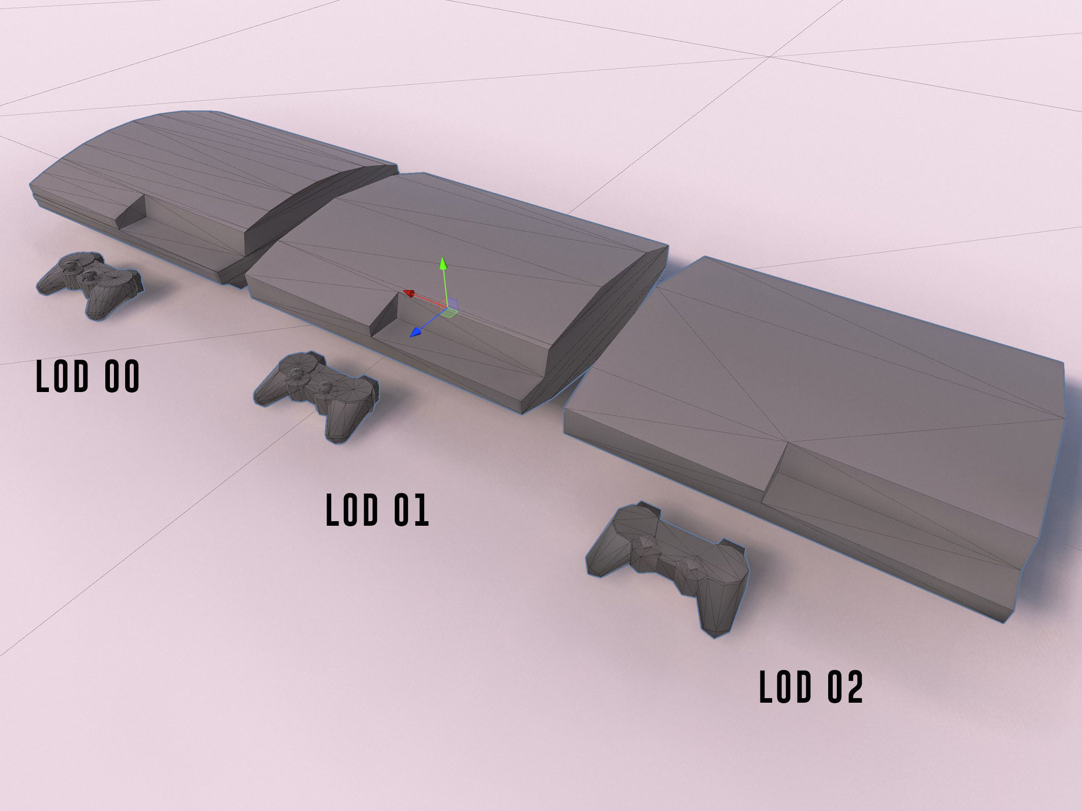 Black gaming console with LOD free VR / AR / low-poly 3D model | CGTrader