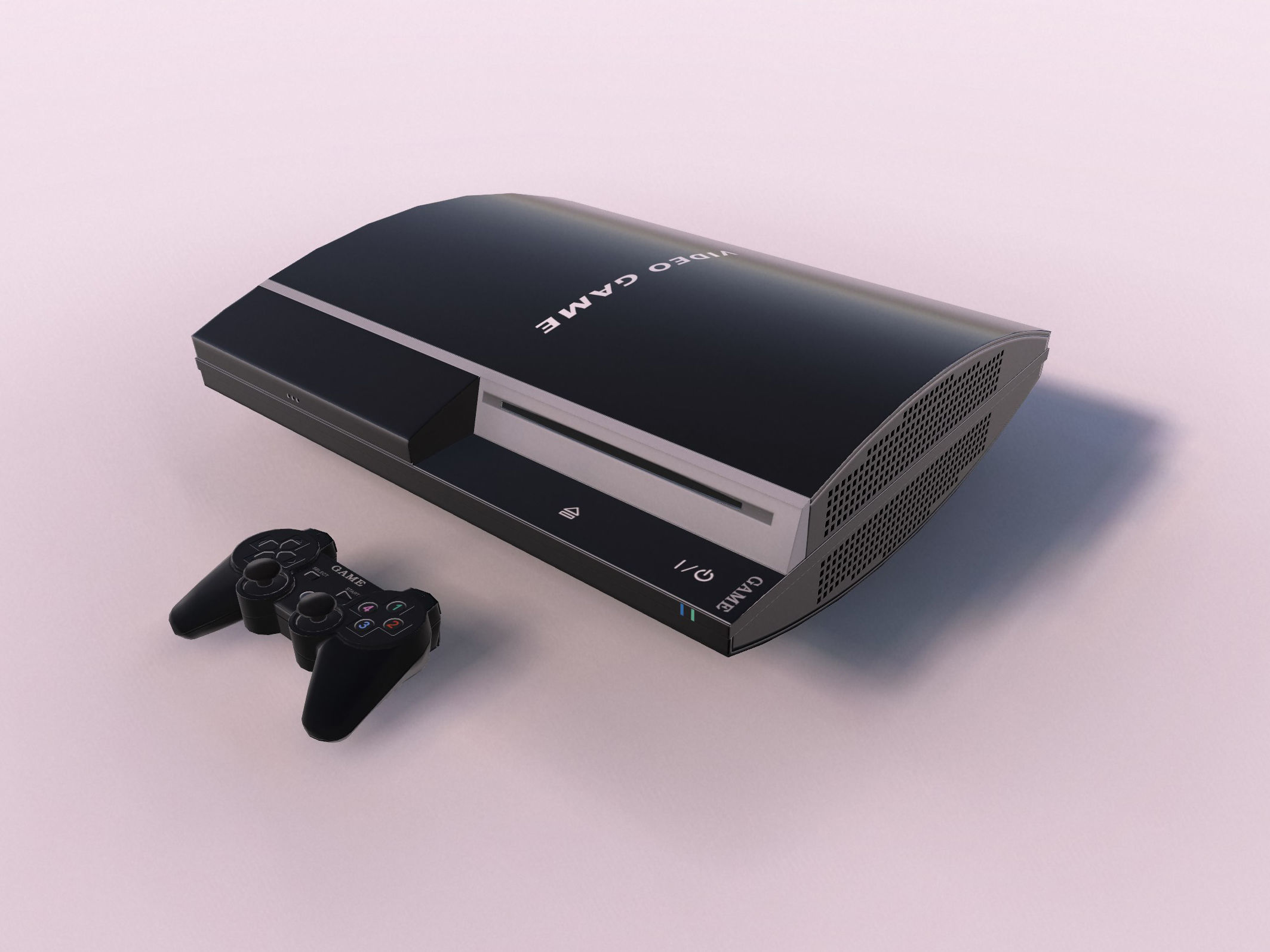 Black gaming console with LOD free VR / AR / low-poly 3D model | CGTrader