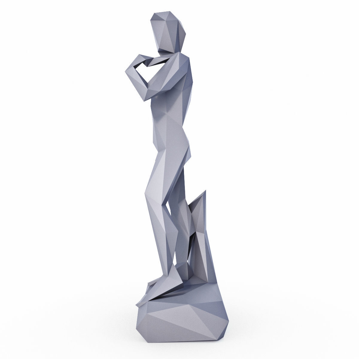 3D model David Sculpture Low Poly v2 VR / AR / low-poly | CGTrader