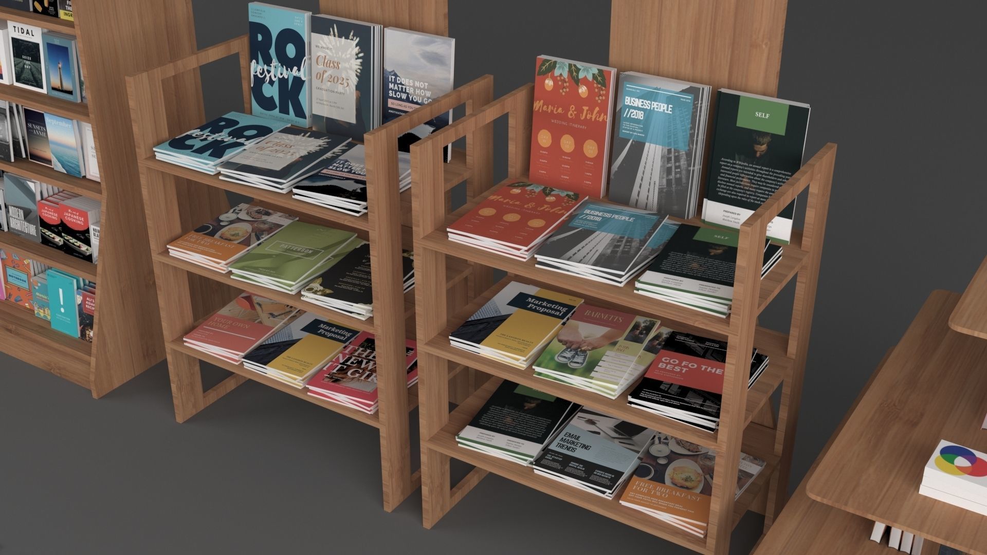 3D model Books and magazines or journals VR / AR / low-poly | CGTrader