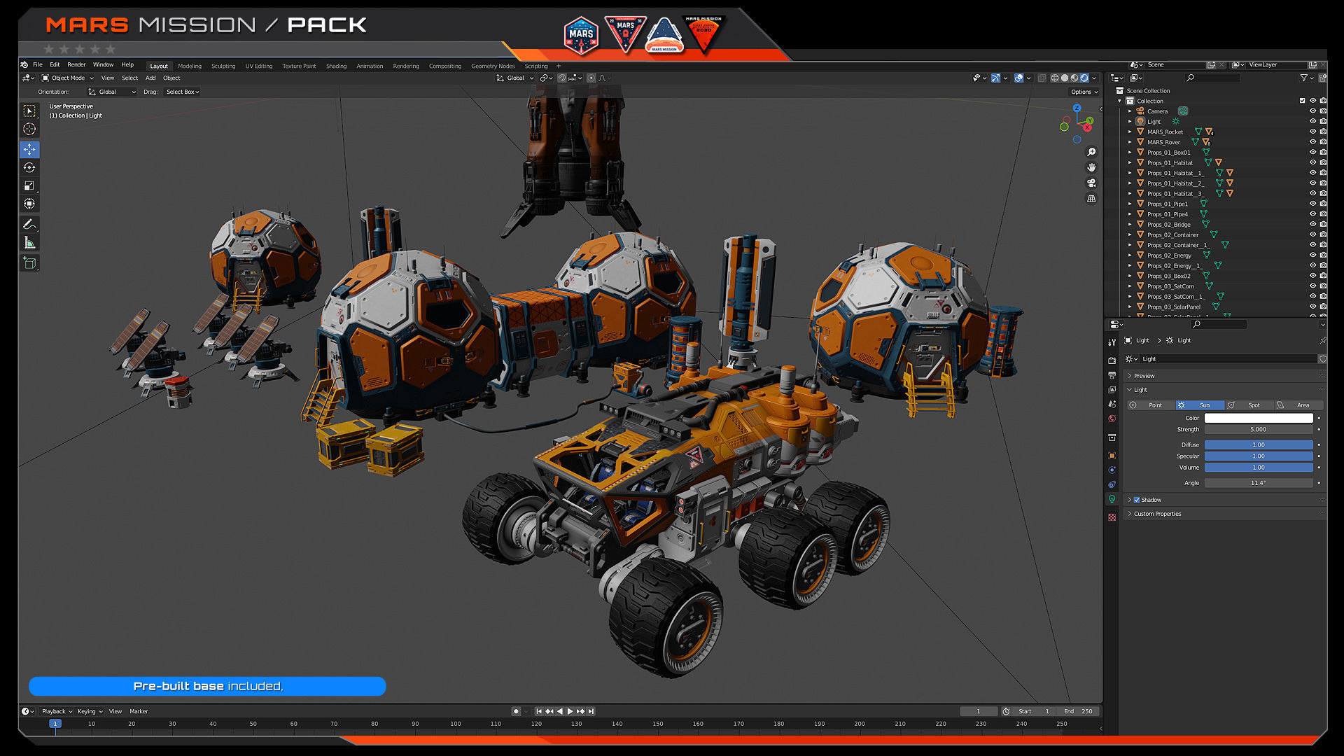 MARS Missions Pack 3D model | CGTrader