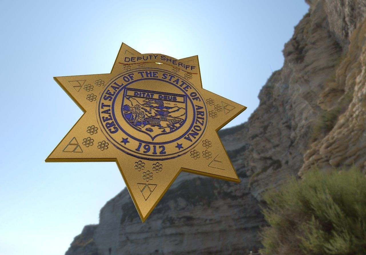 Arizona Police Departament Star 3D model | CGTrader